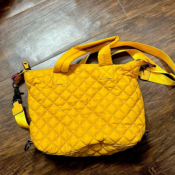 Bags | Yellow Quilted Multi Strap Bag | Poshmark